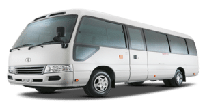 Toyota Coaster 4c Hire Coaster | Rent a Car Lahore | 0312-4343400